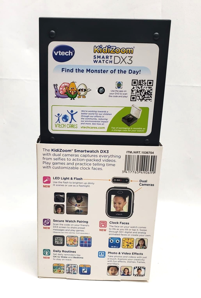 Vtech Kidizoom Smart Watch DX3 For Kids Dual Camera Touch Screen ...