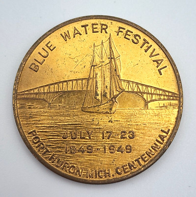 1949 Blue Water Festival Port Huron Michigan Centennial Coin | eBay