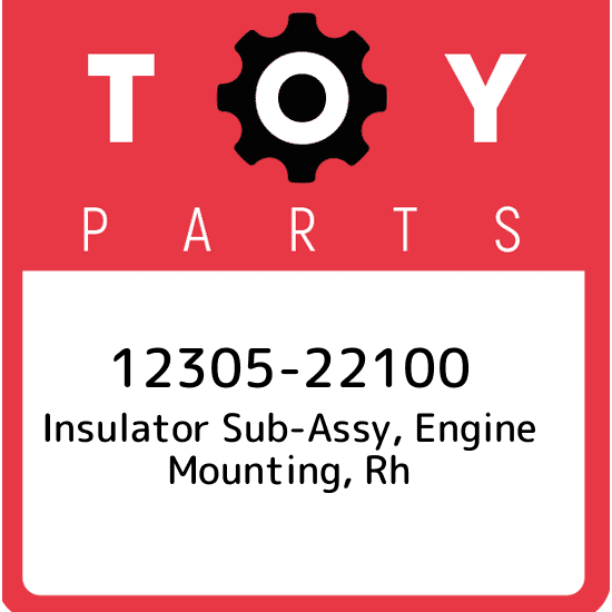12305-22100 Toyota Insulator sub-assy, engine mounting, rh 1230522100 ...