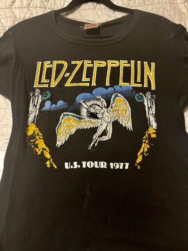 Led Zepplin Page/Plant - Original 1977 U.S. Tour concert Vintage t ...