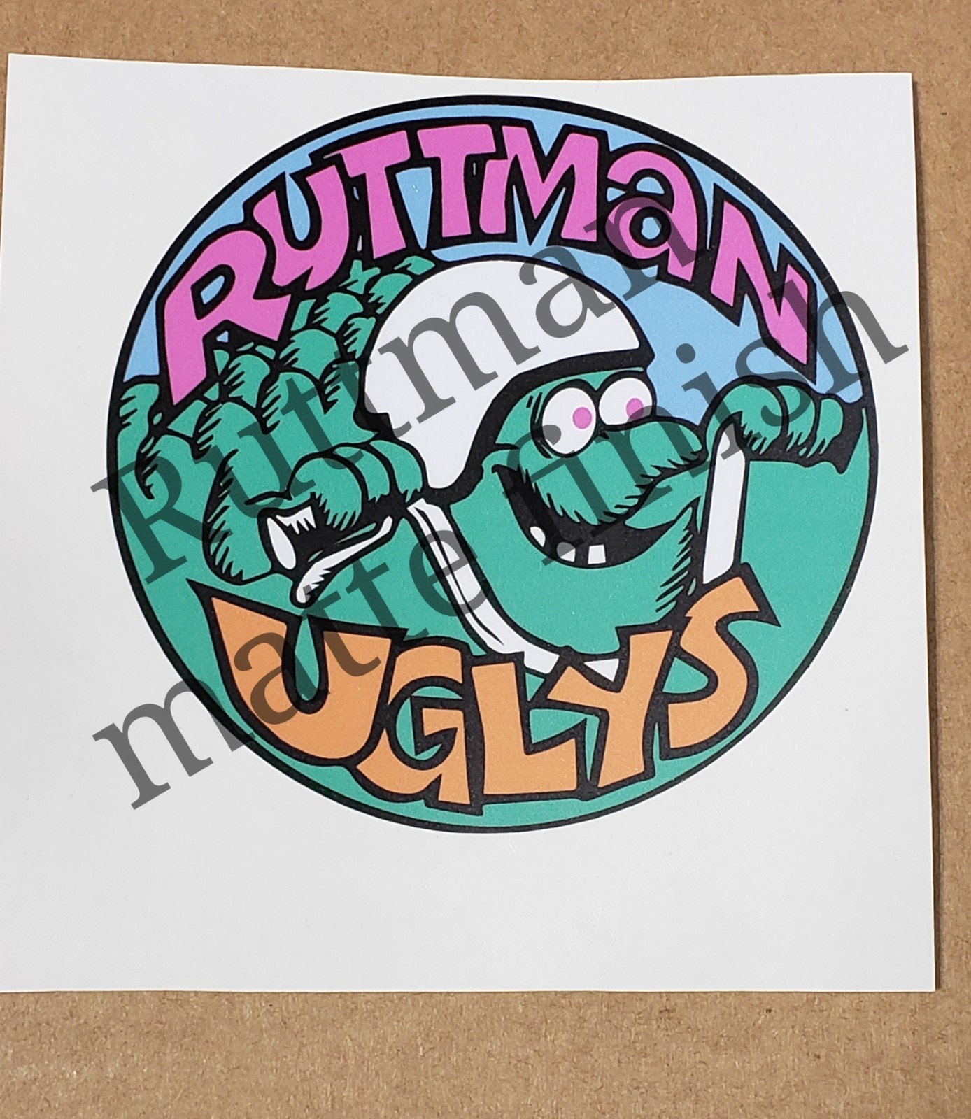 RUTTMAN UGLY 2" Recoil Decal Minibike Mini Bike, 75002-2M Matte Finish ...