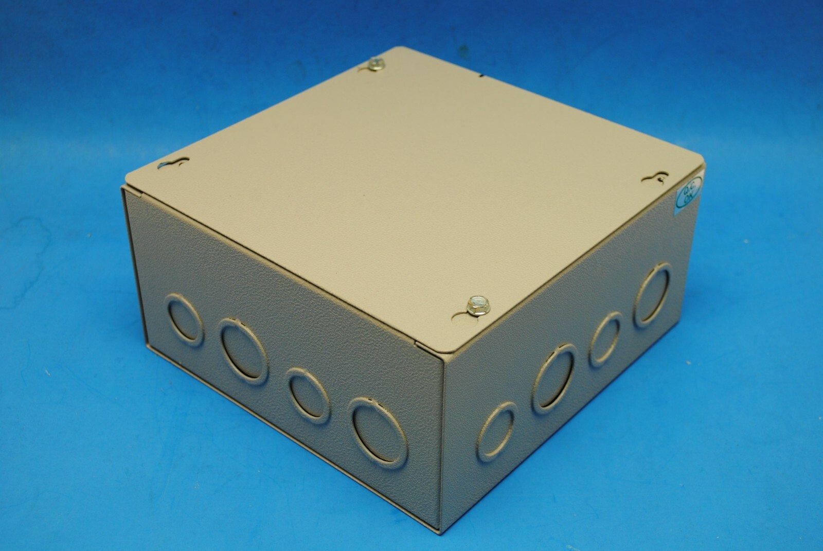 8"x8"x4" Metal Screw Cover Junction Box / Pull Box With KO's, NEMA 1 ...