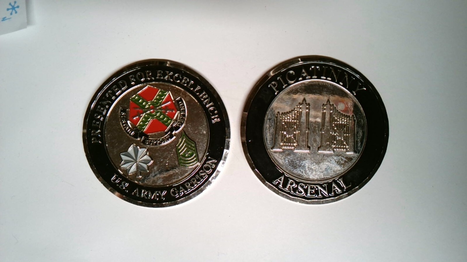 CHALLENGE COIN HARD FIND US ARMY GARRISON PICATINNY ARSENAL NEW JERSEY ...
