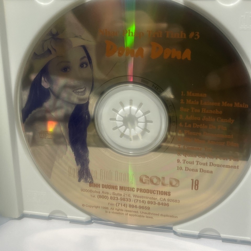 Nhac Phap Tru Tinh #3 Dona Dona Ngoc Lan Elvis Phuong Vietnamese Cd L7 ...