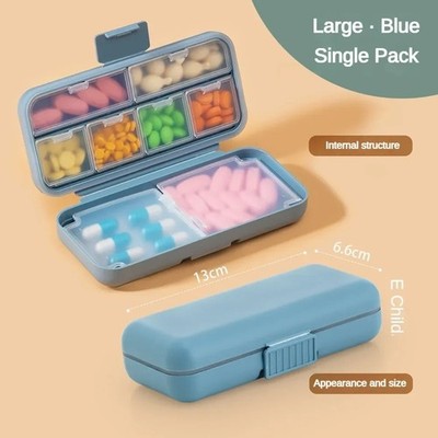 Travel Pill Organizer Daily Pill Box Pocket Pill Case Medicine Storage ...