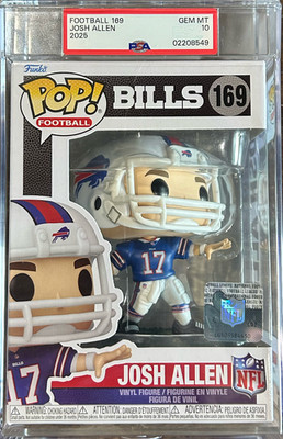 Josh Allen Buffalo Bills Football 169 Funko Pop! PSA 10 GEM MINT | eBay