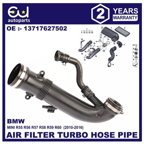FOR BMW MINI TURBO AIR FILTER PIPE COOPER S N18 R55 R56 R57 R58 R59 R60 ...