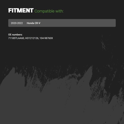 Grille Molding For Honda CR-V 2020-2022 Driver Side 71185TLAA60 | eBay