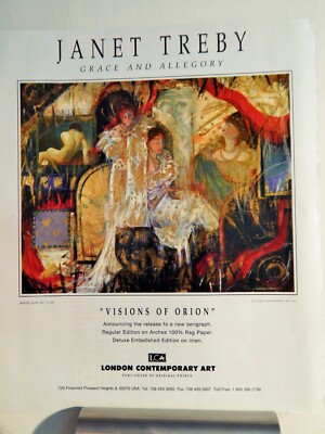 JANET TREBY ART PIECE VTG ORIG 1994 ADVERTISEMENT | eBay