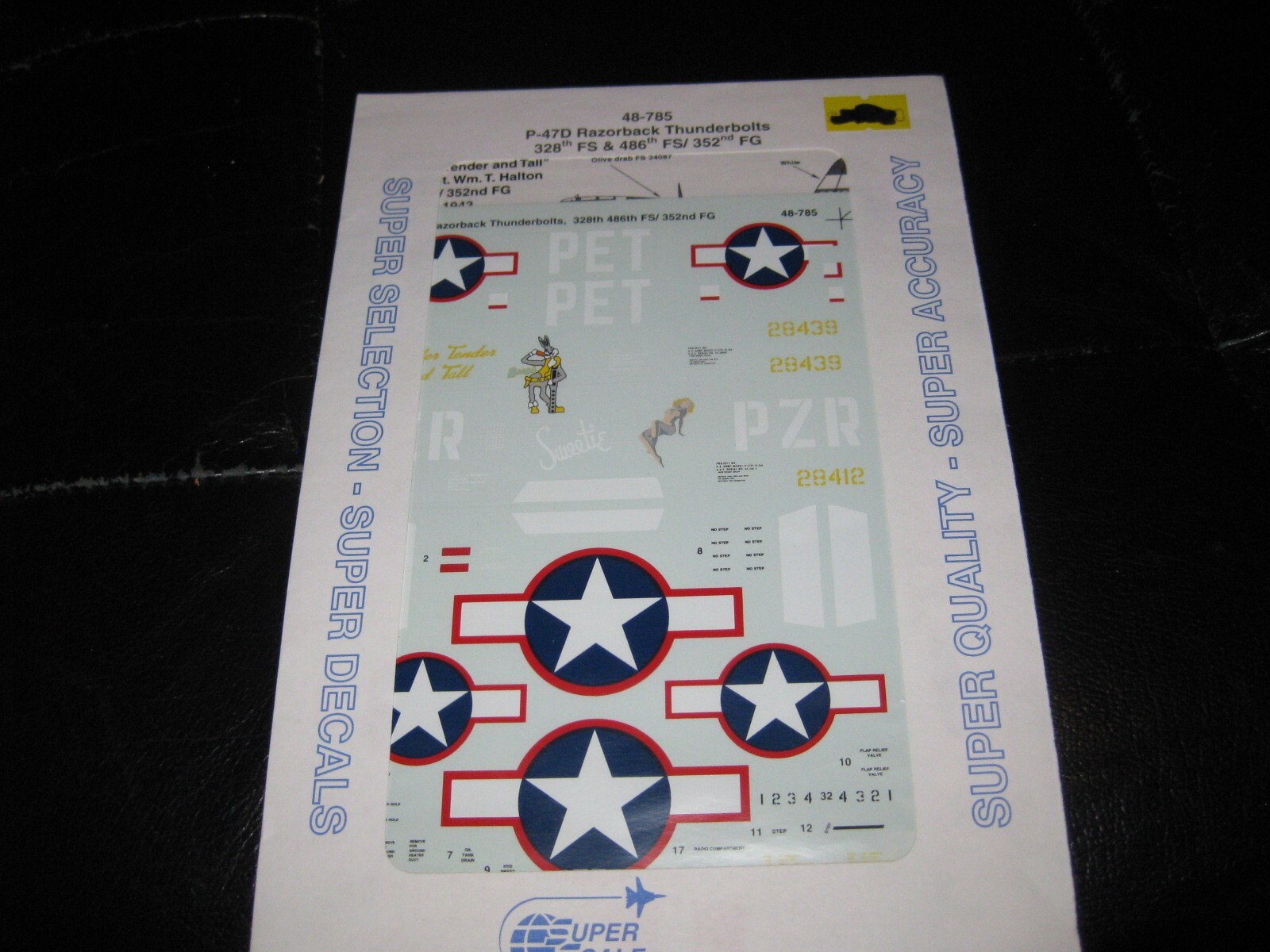 P-47D Razorback Thunderbolts 328th FS & 486th FS/352nd FG in 1/48 scale ...