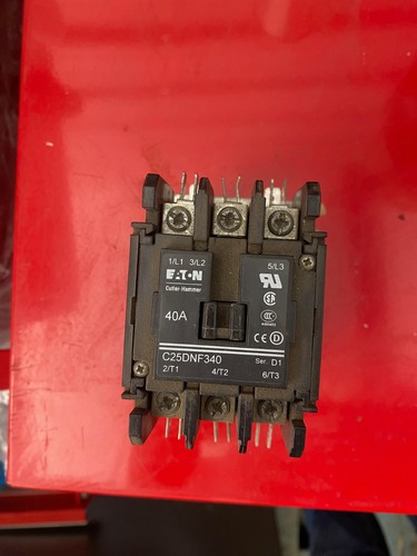 Eaton 3 Pole Contactor C25DNF340 20 HP 460 volt 40 FLA 120V COIL | eBay