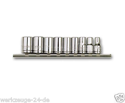 METRINCH 1/4 Socket Wrench Set on klipleiste Metric Inch Tool MET-0220 ...