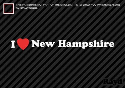 (2) I Love New Hampshire Sticker Decal Die-Cut Vinyl | eBay Australia