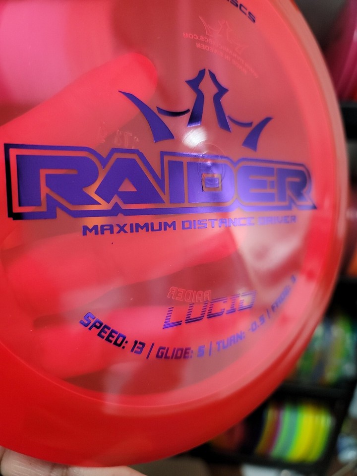 DYNAMIC DISCS LUCID RAIDER Disc Golf Driver Red 171g | eBay