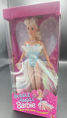 VINTAGE MATTEL BUBBLE ANGEL BARBIE DOLL 1994 MAGIC WINGS MAKES REAL ...