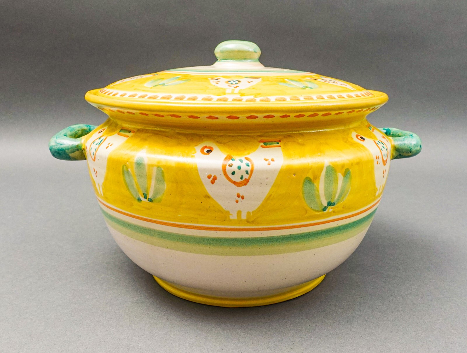 Solimene Vietri Camillo Positano Yellow Chicken Covered Soup Vegetable ...