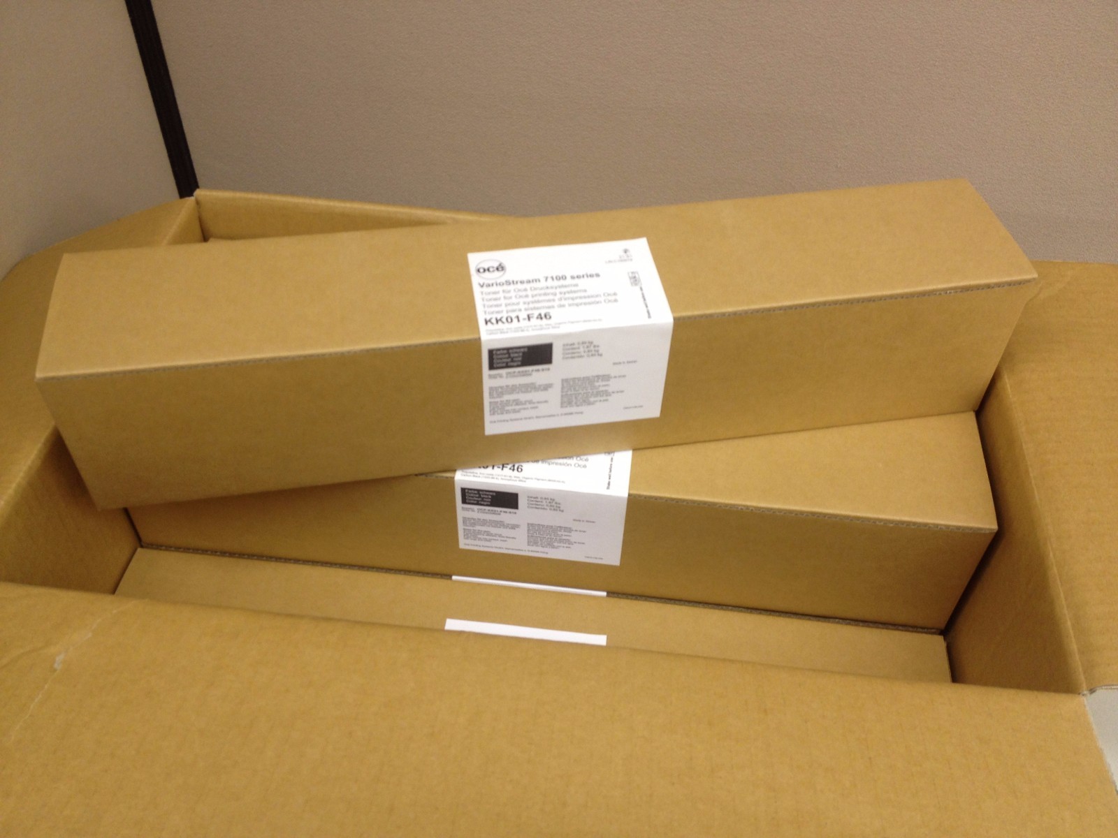 CASE of 6 OCE VarioStream 7100 Series Toner 1.87lb VS7100 KK01-F46 ...