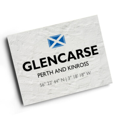 A4 PRINT - Glencarse, Perth and Kinross, Scotland - Lat/Long NO1921 ...