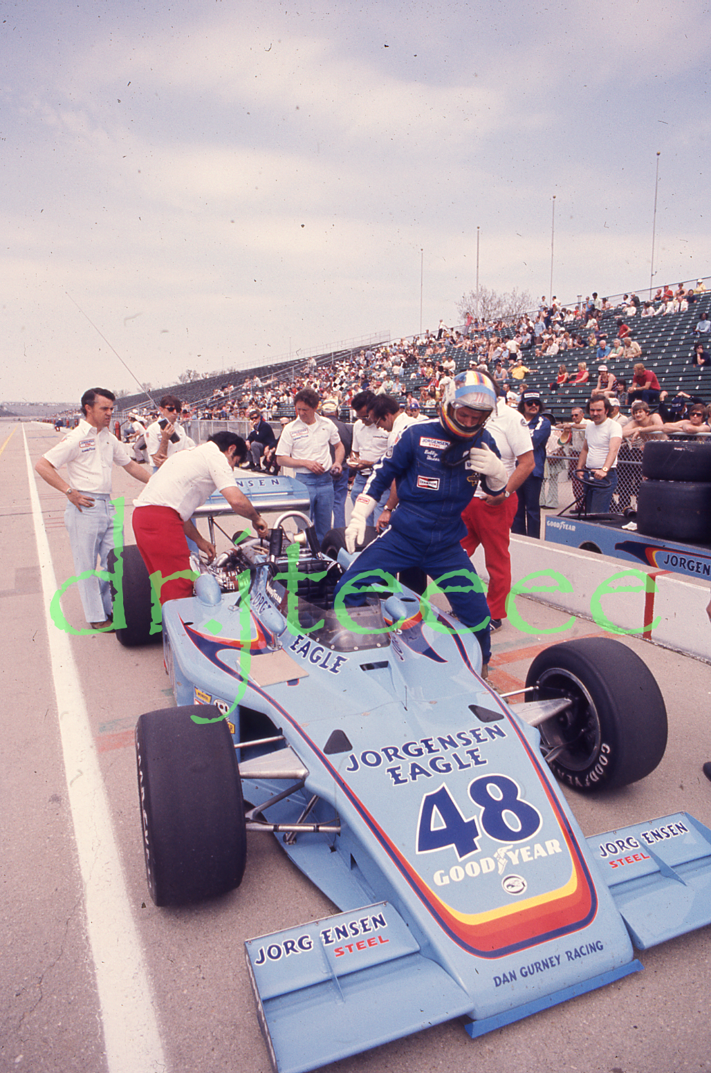 1975 F5000 Bobby Unser JORGENSEN EAGLE - 35mm Racing Slide | eBay