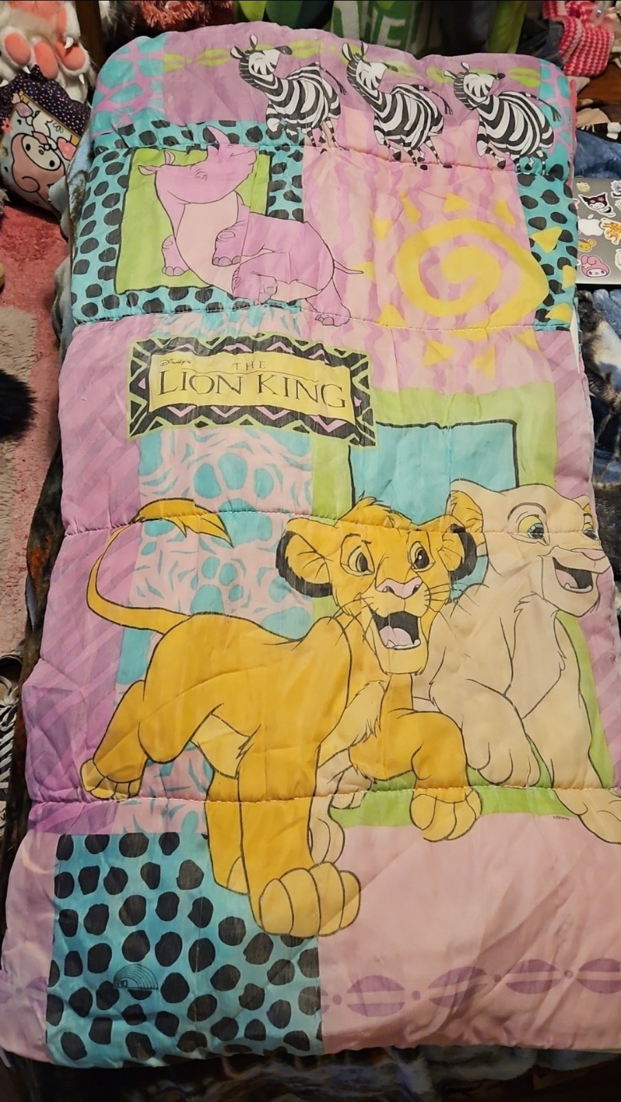 Disney The Lion King Simba and Nala Sleeping Bag Vintage 90s Kids Rare ...
