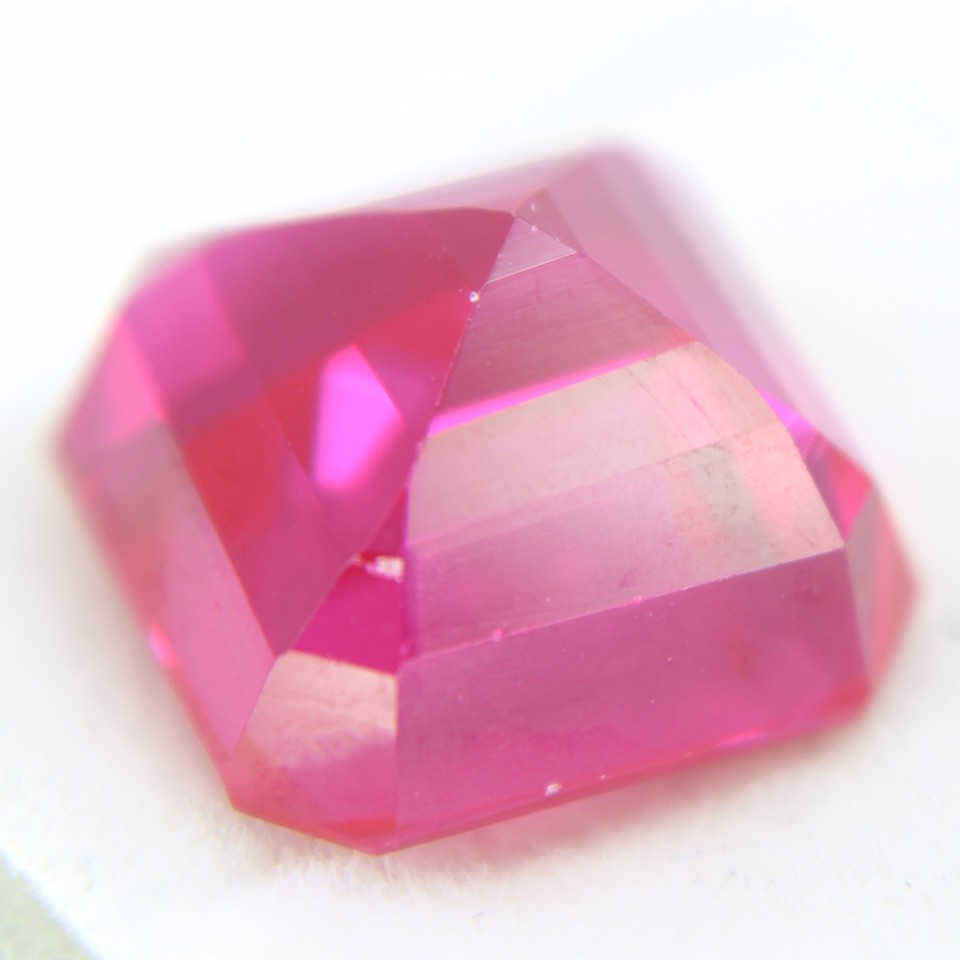 14.50 Ct Emerald Cut Pink Color Gemstones Loose Natural Sapphire ...