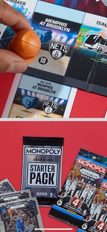 2023-24 Panini Prizm Monopoly NBA Basketball 2nd Edition Board Game ...