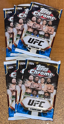 6 Packs - 2024 Topps CHROME UFC Ultimate Fight Championship - New ...