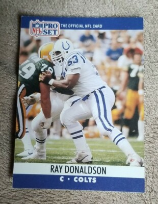 1990 Pro Set Football Card #523 Ray Donaldson - Indianapolis Colts | eBay