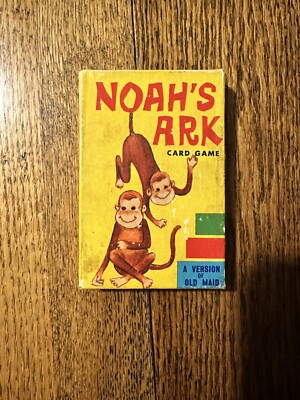 Vtg 50s Noah’s Ark Card Game Old Maid With Box Bible Christian ...
