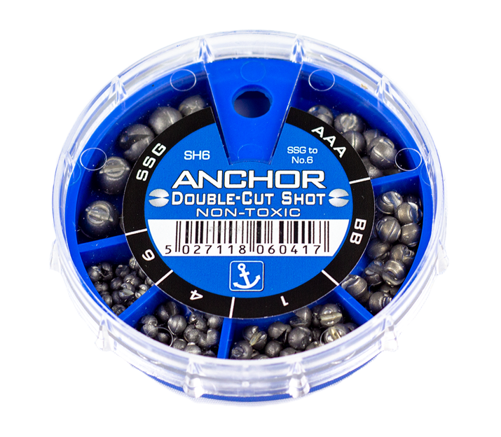 ANCHOR Fishing Split Shot DOUBLE CUT Weight Non Toxic Coarse Float ...
