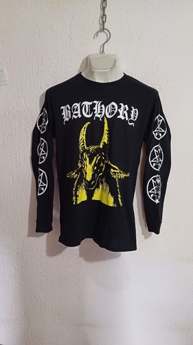 Bathory yellow goat long sleeve shirt black metal venom celtic frost ...