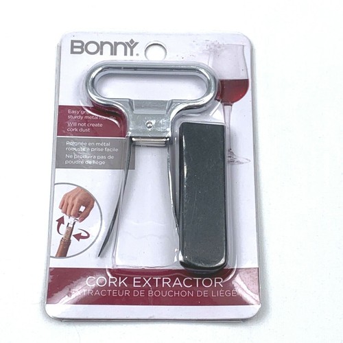 BONNY Ah-So Style Wine Bottle Opener - Two Prong Corkscrew #79112 for ...