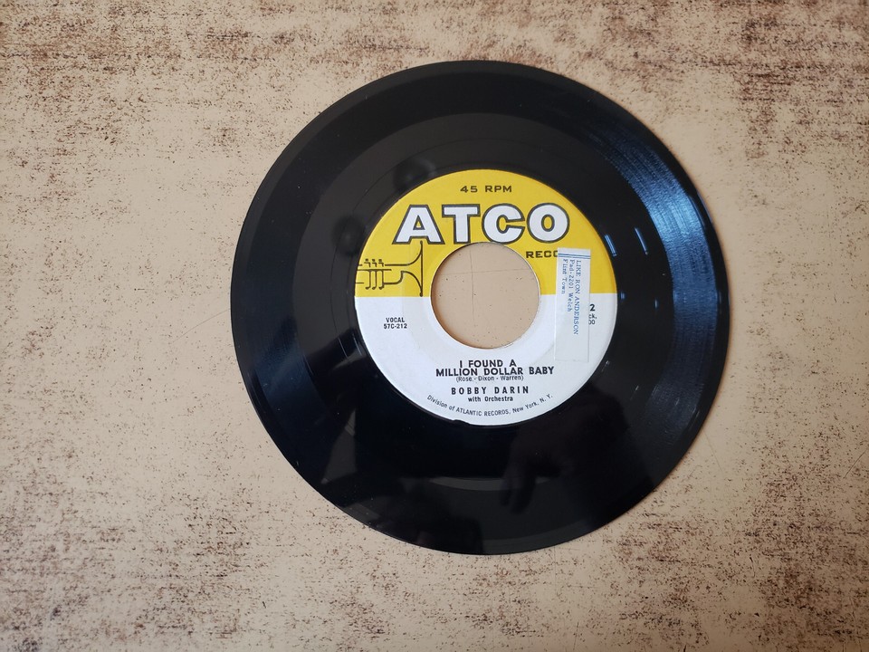 1950s MINT-EXC Bobby Darin Million Dollar Baby/TALK TO ME SOMETHING ...