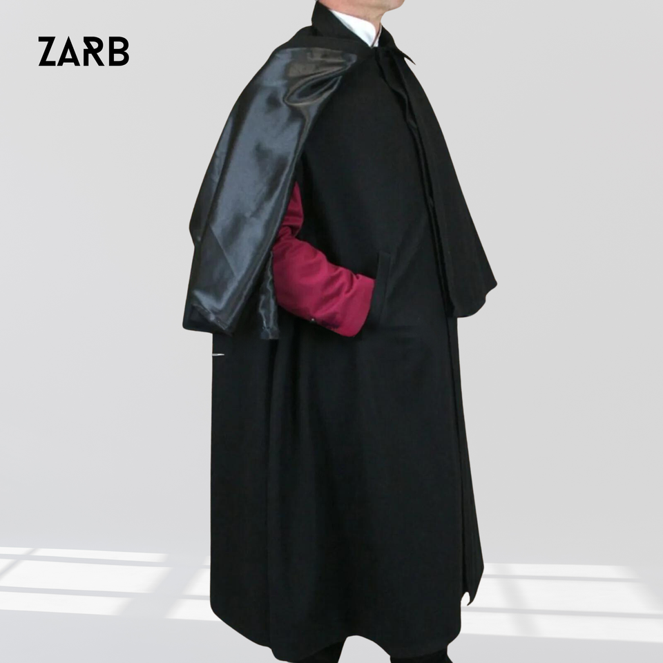 Victorian Style Inverness Cape Coat - Vintage Wool Cloak Men Gothic ...