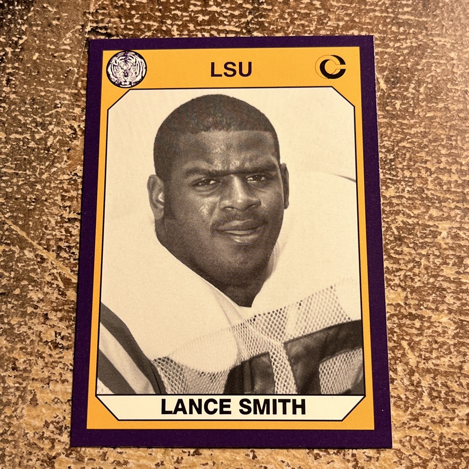 1990 Collegiate Collection LSU Tigers #76 Lance Smith Football VTG ...