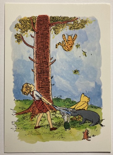 Vintage Postcard Winnie The Pooh And Friends Catching Tigger Fall From ...