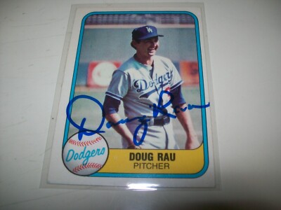 1981 FLEER DOUG RAU AUTOGRAPH SIGNED AUTO #133 LOS ANGELES DODGERS | eBay