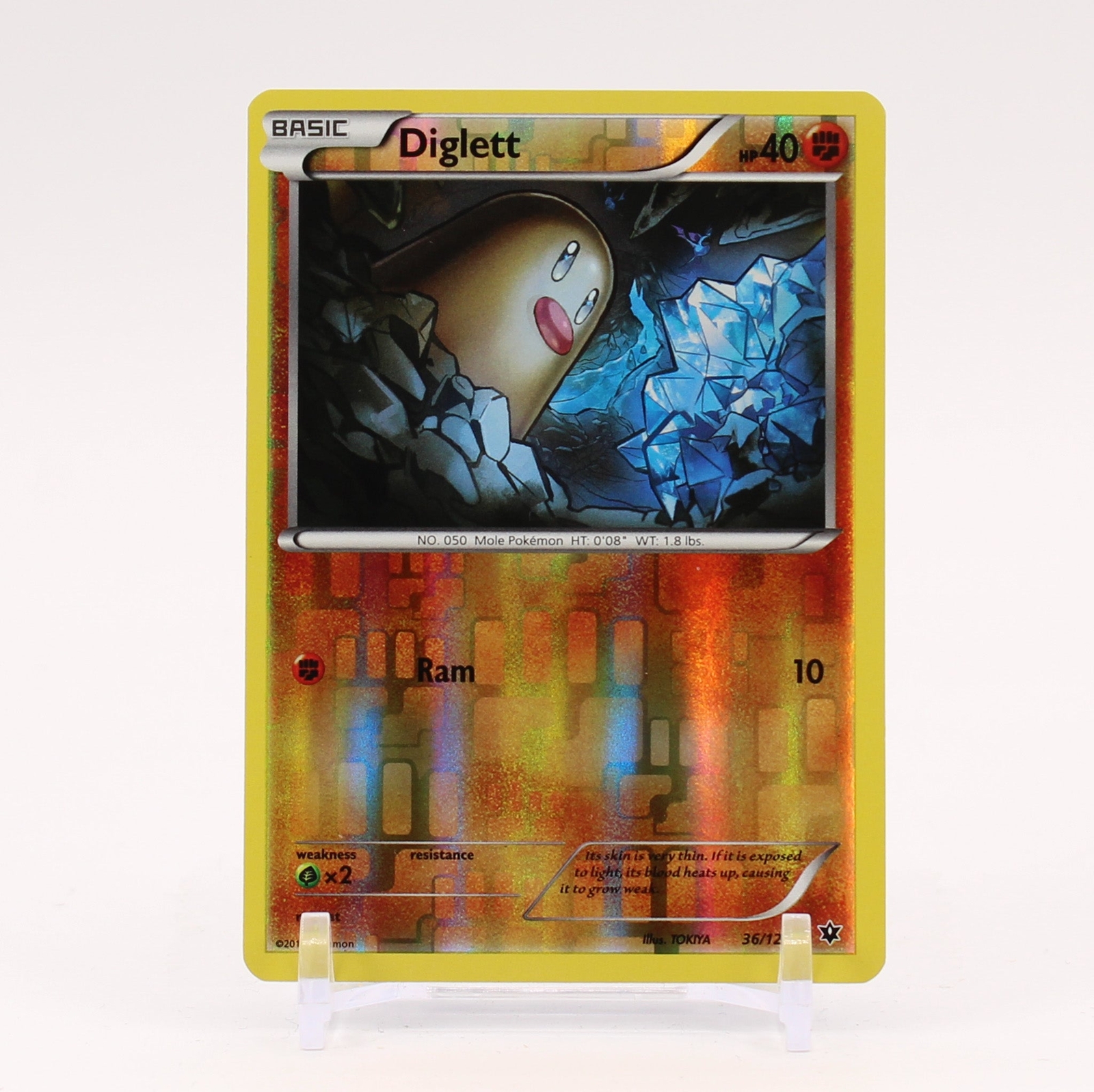 Diglett - 36/124 Fates Collide Reverse Holo Pokemon - NM | eBay