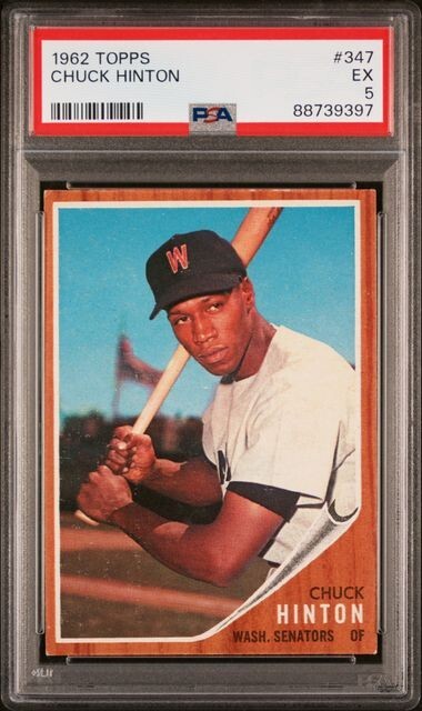1962 Topps - #347 Chuck Hinton (RC) for sale online | eBay