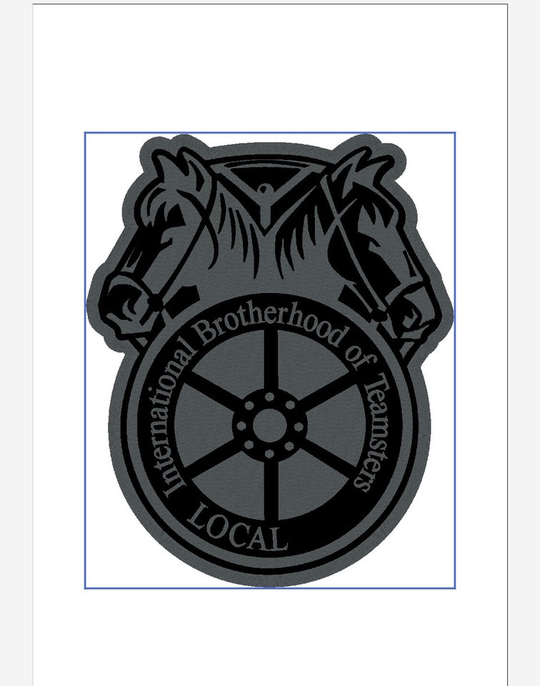 Teamsters Logo Iron On Embroidered Patch Custom Local Union ...