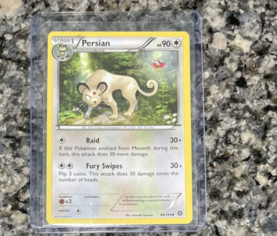 Pokémon TCG Persian Steam Siege 89/114 NM/M W/Top Loader | eBay