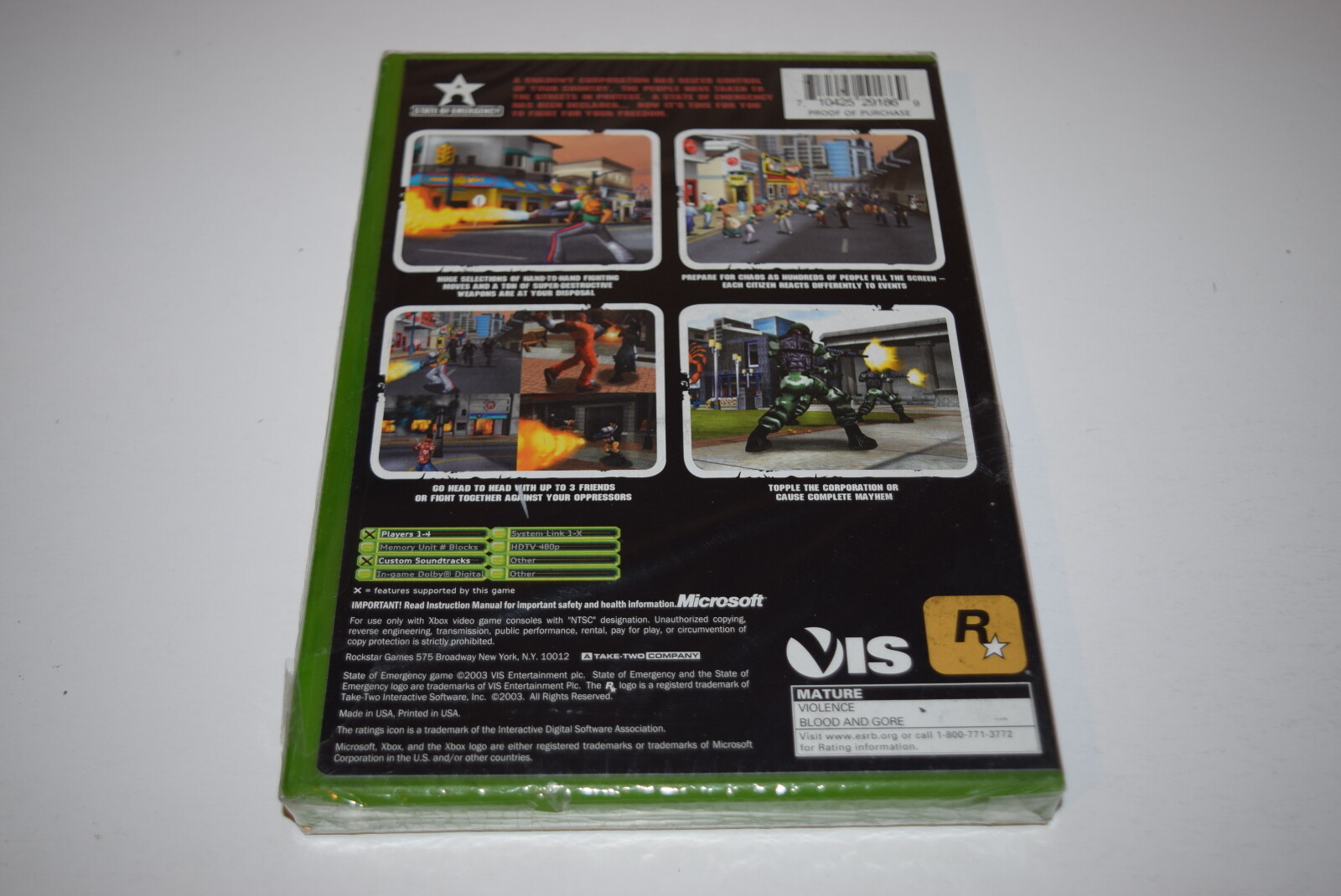 State of Emergency (Microsoft Xbox, 2003) for sale online | eBay