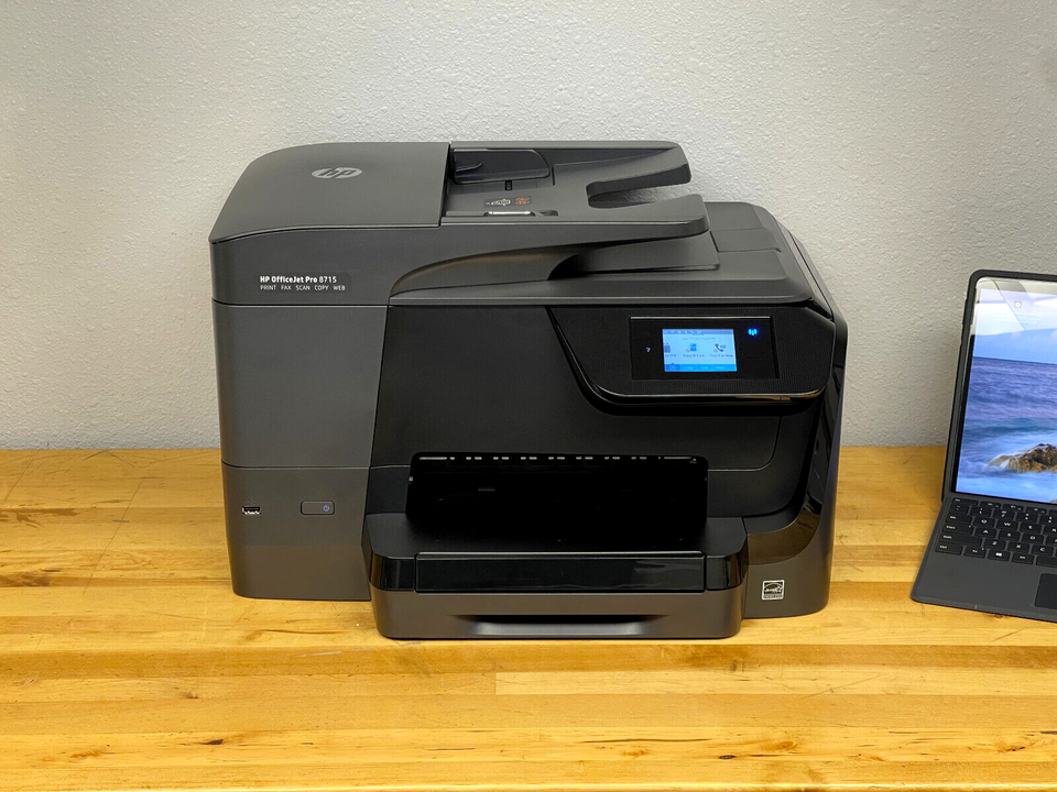 HP OfficeJet Pro 8715 All-in-One Wireless Color Printer - FULLY TESTED ...