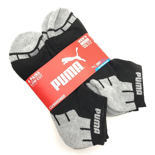 Puma Low-Cut Socks 6 -air Training Drycell Black Grey 888435205975| eBay