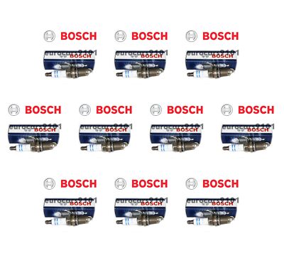 Set of 10 Volkswagen Jetta Bosch Spark Plugs FR7HE02 101905617 | eBay