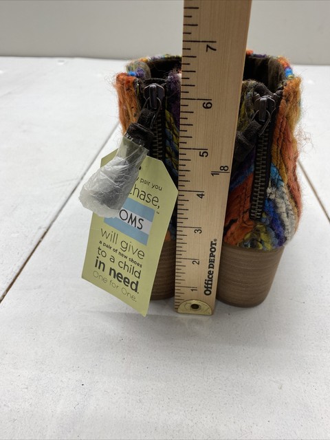 TOMS 10006216-210 Toms Full Grain Leather Womens Leila Booties (8) 10 ...