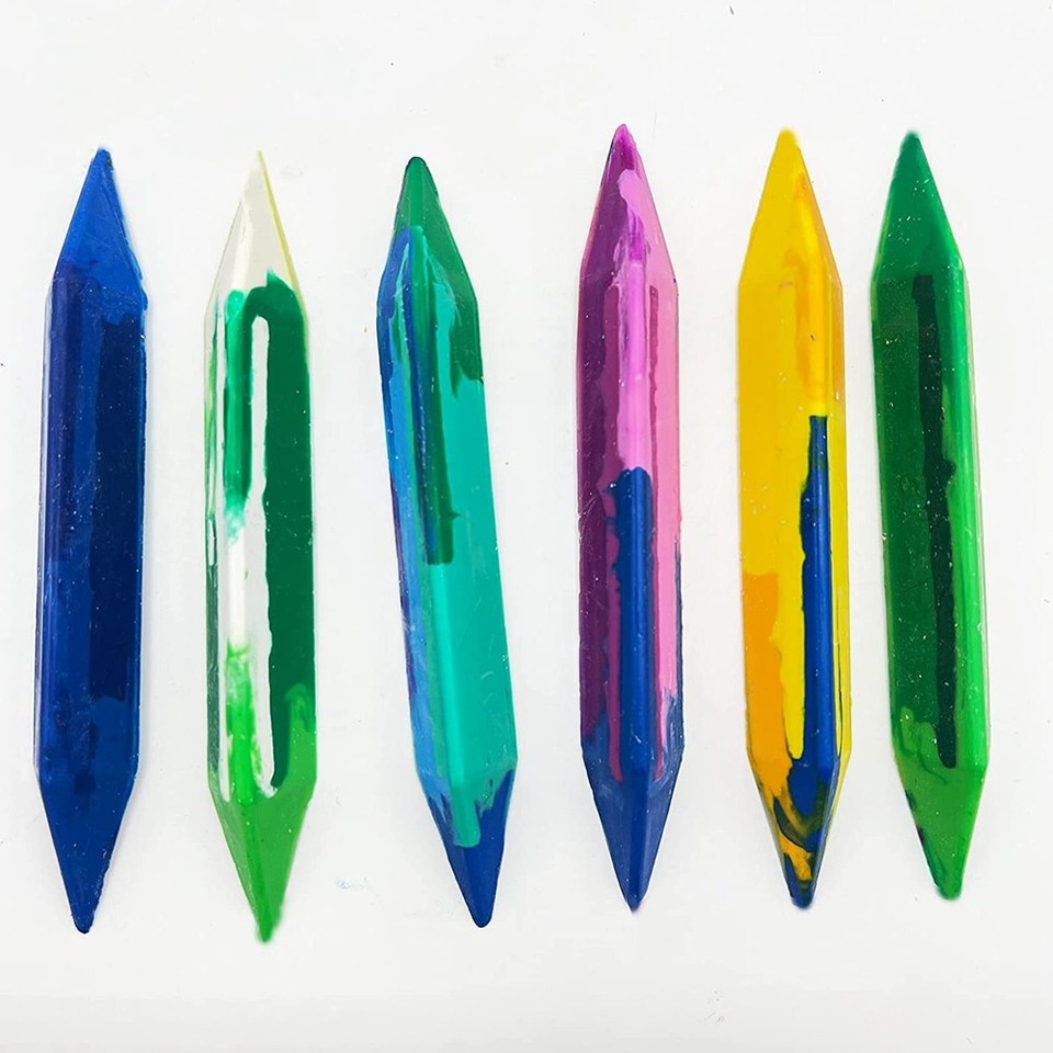 Crayon Recycling Mold 2 Pack, 3D Crayon Silicone Mold,Oven,Pure ...