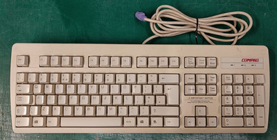 Vintage Compaq Kb-9860 UK Keyboard PS/2 PS2 Beige 166516-036 | eBay UK