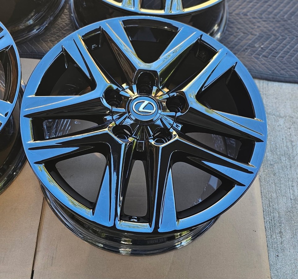 20 NEWLY BLACKED LEXUS LX570 WHEELS RIMS 2013-2015 OEM 4261A60060 FIT ...