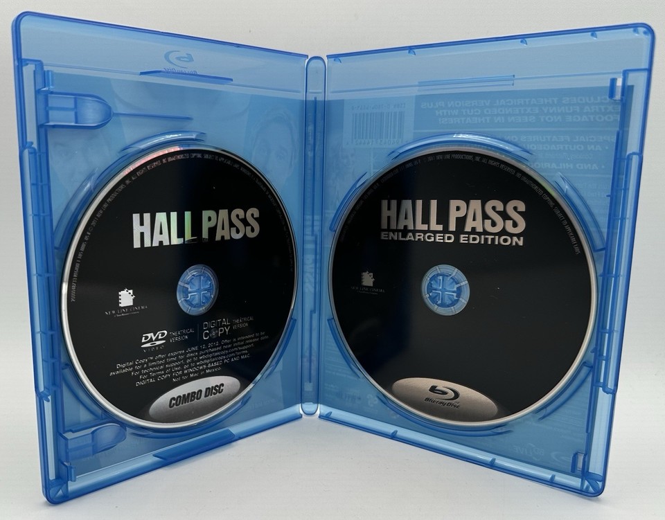 Hall Pass Blu-ray + DVD + Digital Copy 2-Disc Set Owen Wilson Jason ...